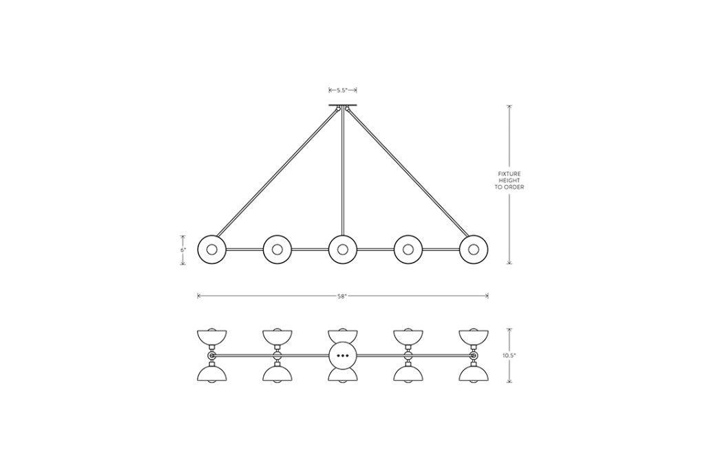 Trapeze 10 Pendant Light - Apparatus | Studio Como