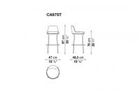 Caratos Stool - Maxalto | Studio Como