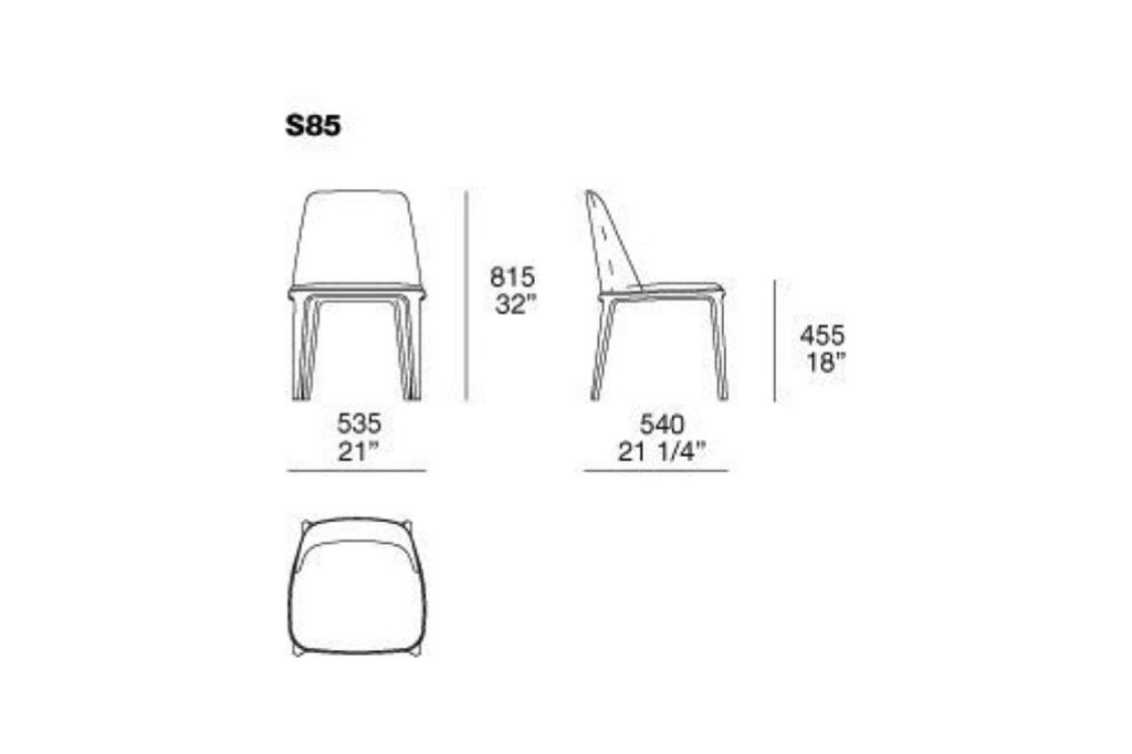 Grace Dining Chair Set of 6 - Poliform | Studio Como