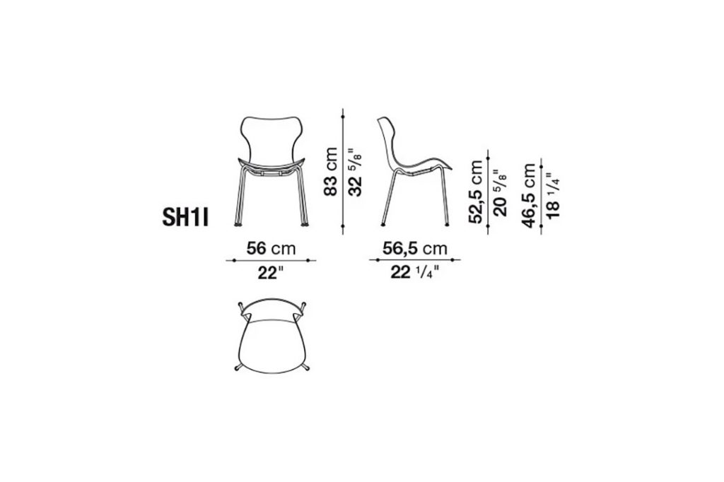 Papilio Shell Dining Chair - B&B Italia | Studio Como