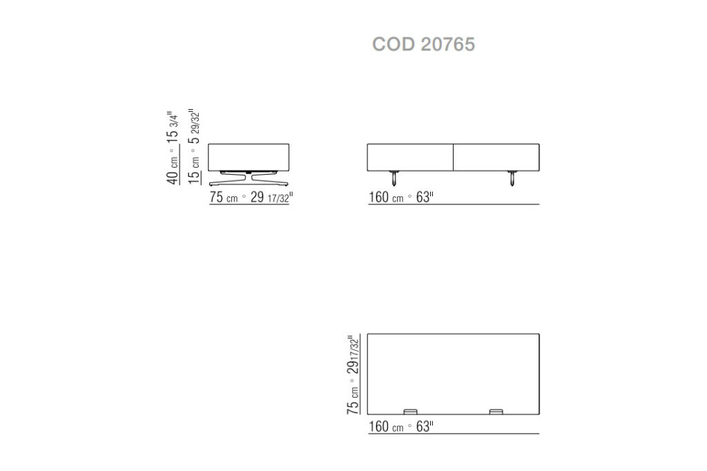 Piuma Media Stand - Flexform | Studio Como