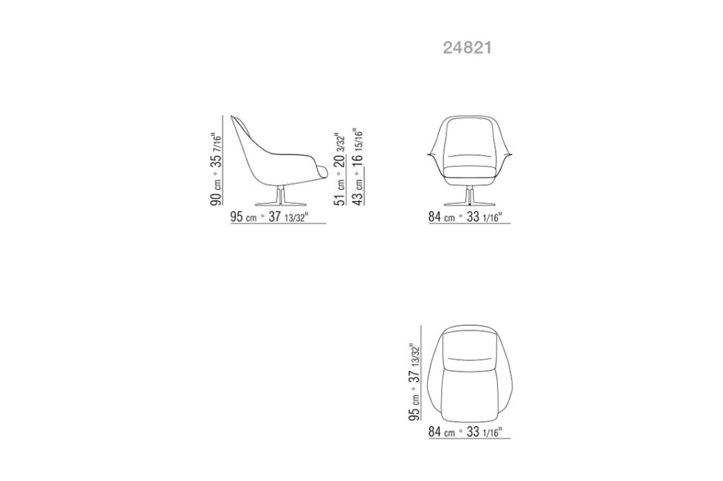 Sveva Swivel Armchair - Flexform | Studio Como