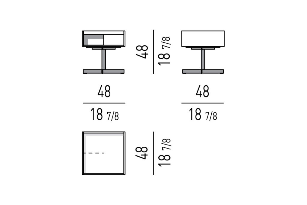 Close Nightstand - Minotti | Studio Como