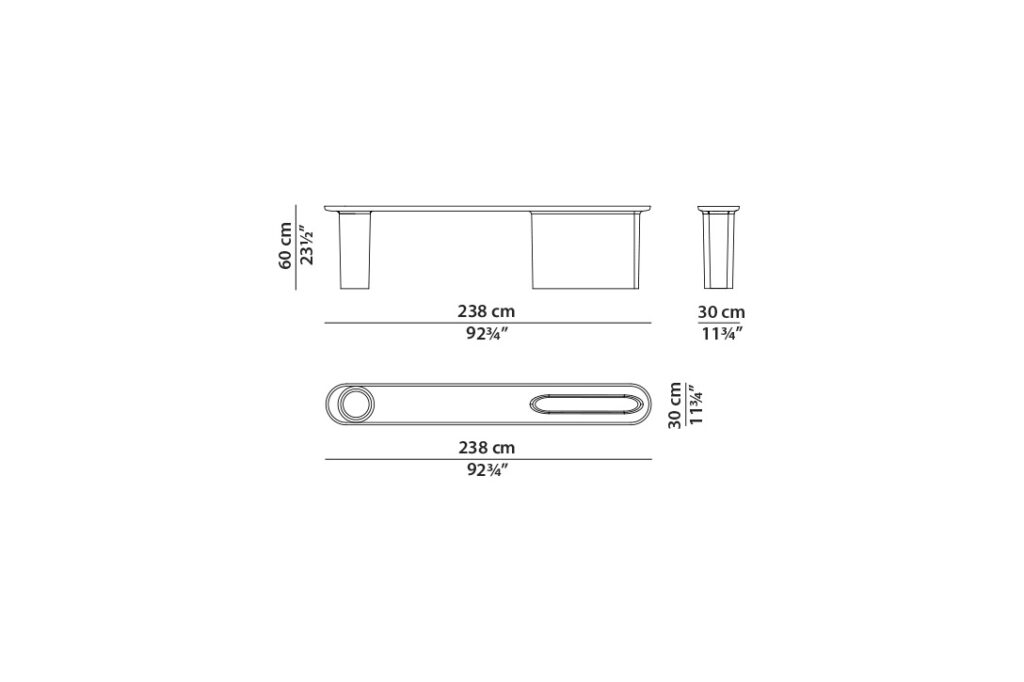 Piaf Sofa & Calix Console Table Set - Baxter | Studio Como