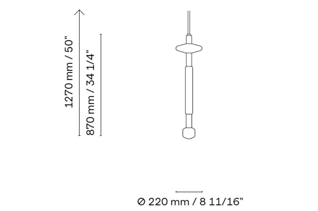 Cipher Pendant Light, Vertical S - LASVIT | Studio Como